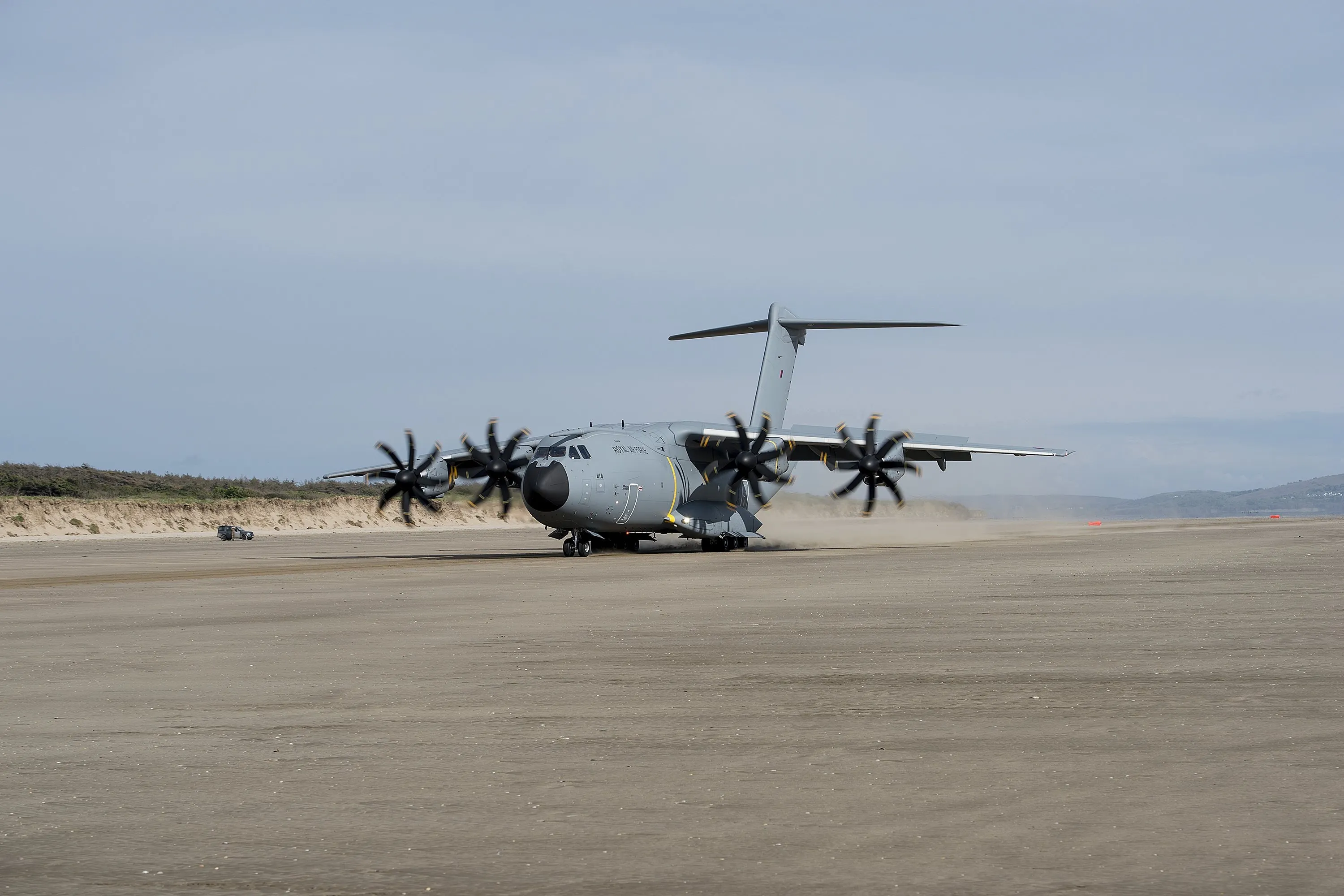 IN PICTURES: A400M Atlas conducts beach landing trials in South Wales