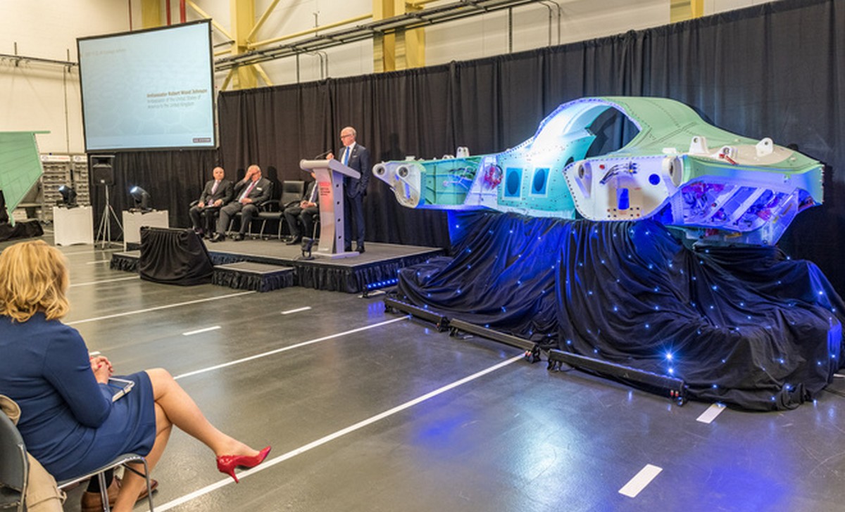 US Ambassador visits BAE as 500th F-35 aft fuselage produced