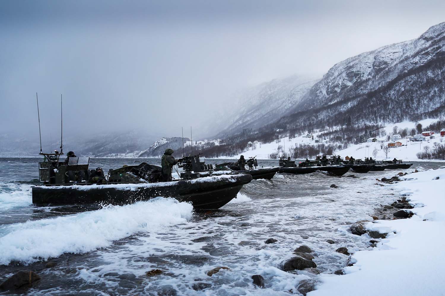Royal Marines raid Norwegian fjords