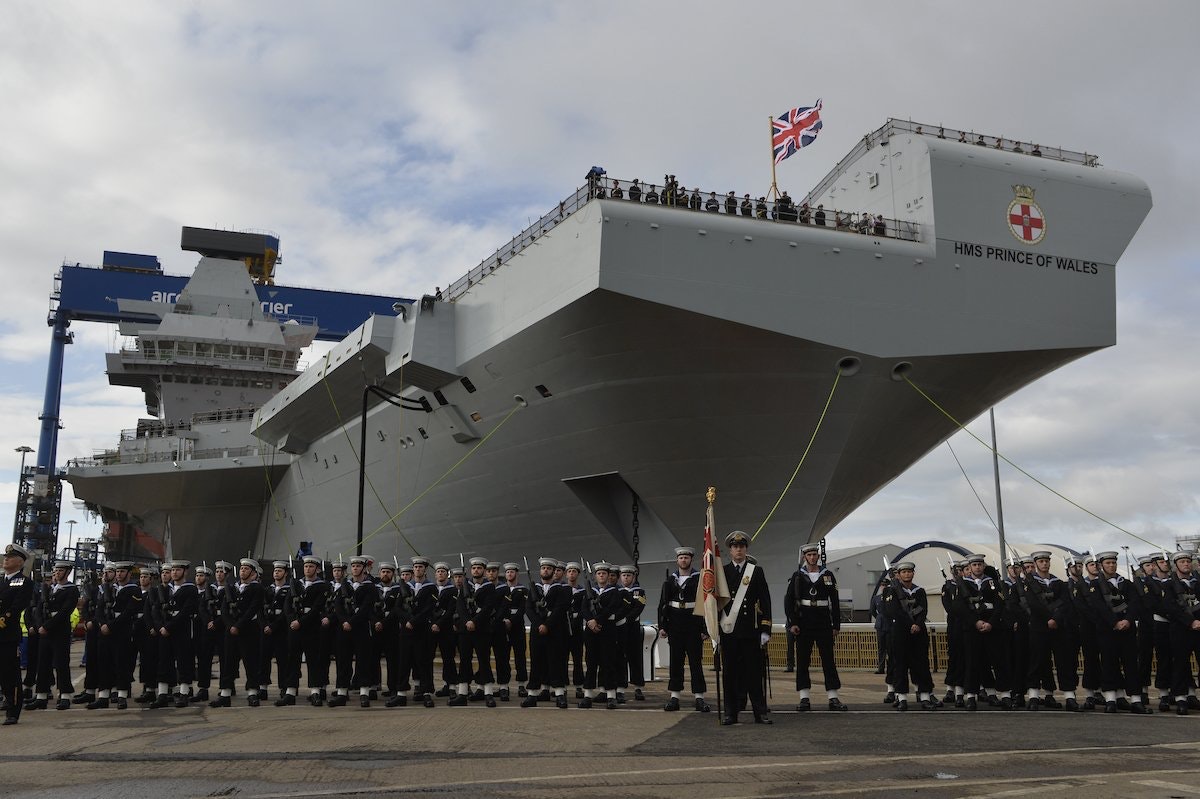 Second aircraft HMS Prince of Wales carrier named in Rosyth