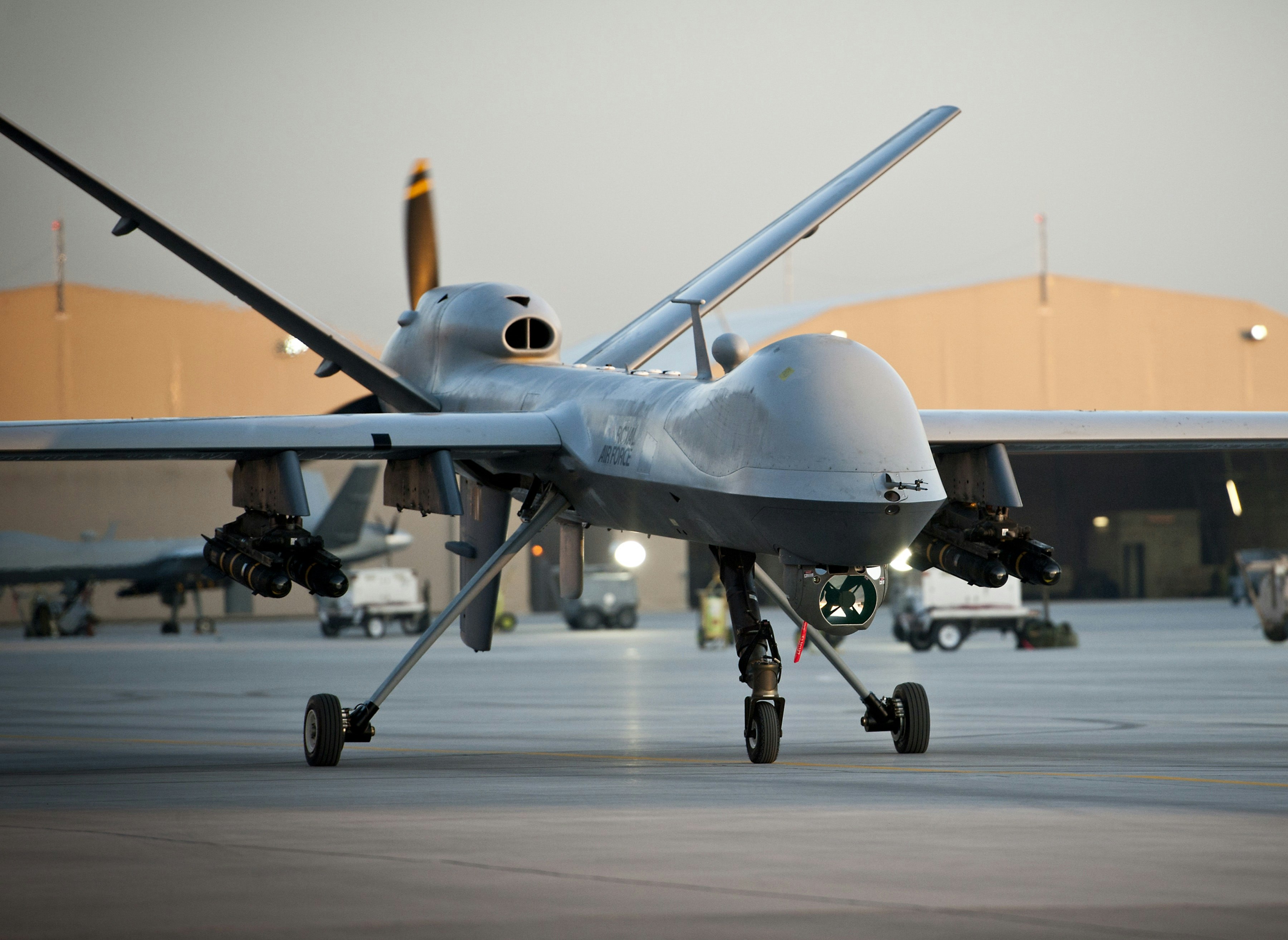 Reaper unmanned combat aircraft supports Syrian Democratic Forces