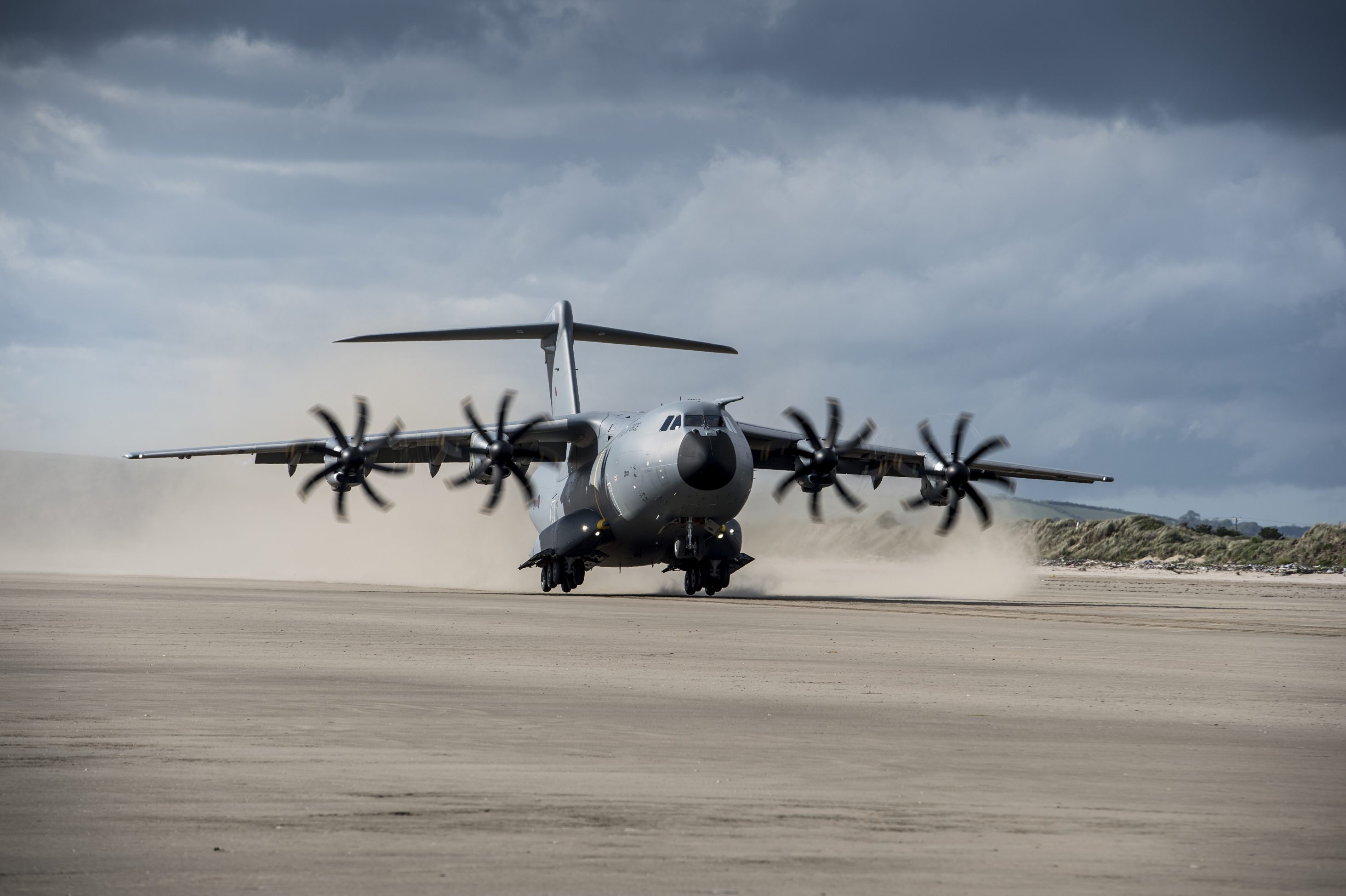 IN PICTURES: A400M Atlas conducts beach landing trials in South Wales