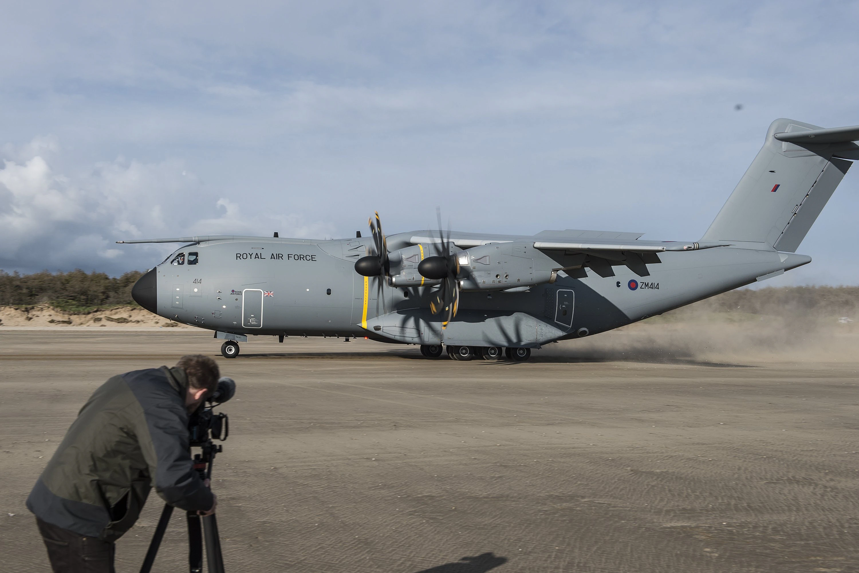 IN PICTURES: A400M Atlas conducts beach landing trials in South Wales