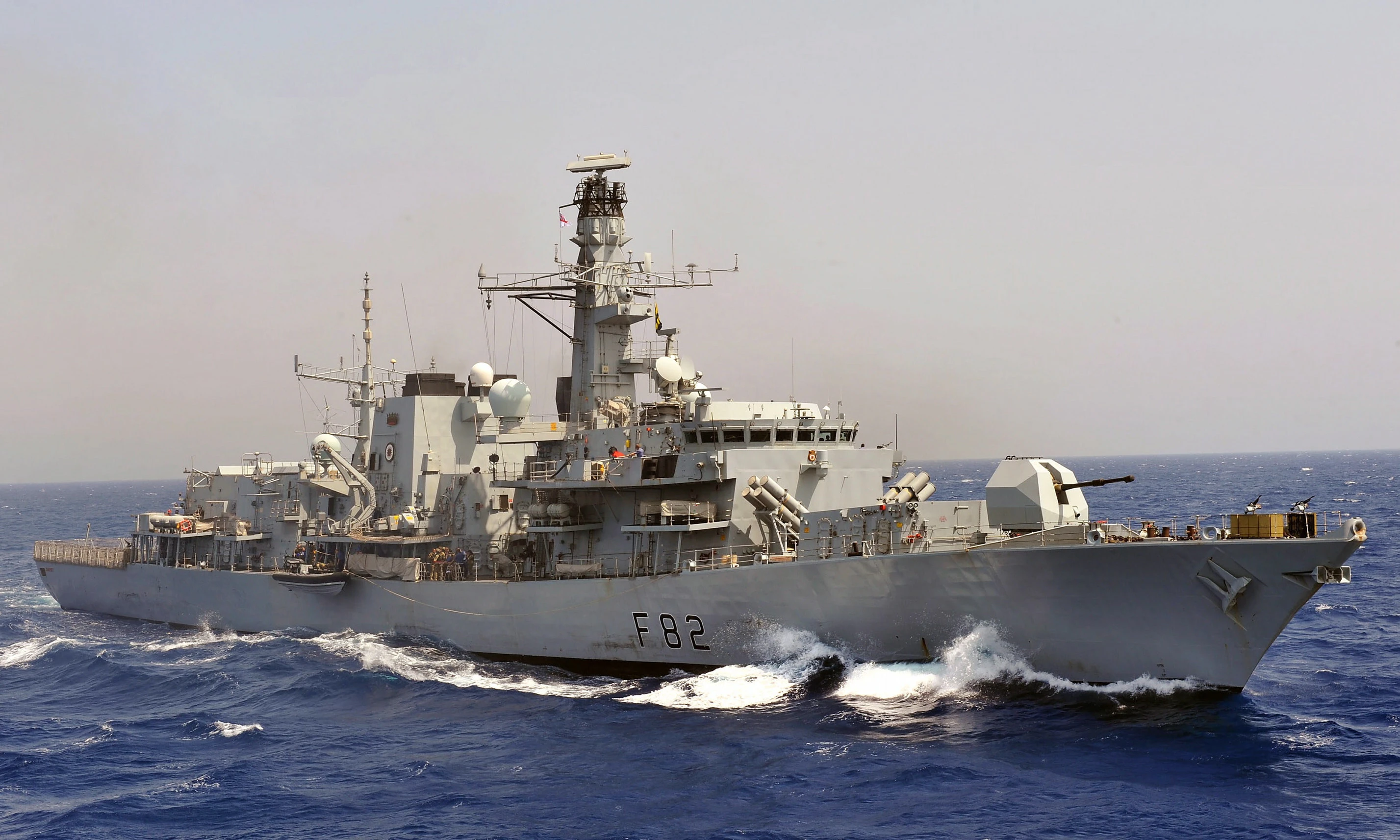 British Frigates Demonstrate Firepower
