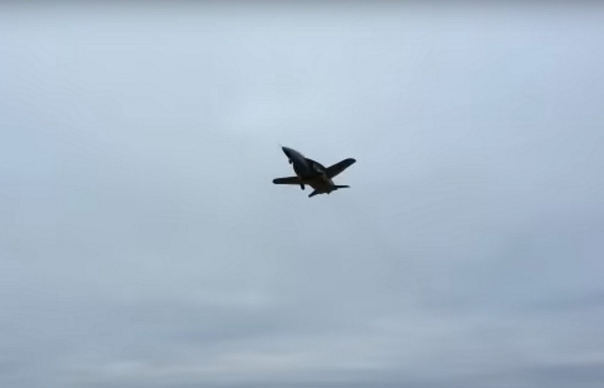 New Russian forward-swept wing jet spotted