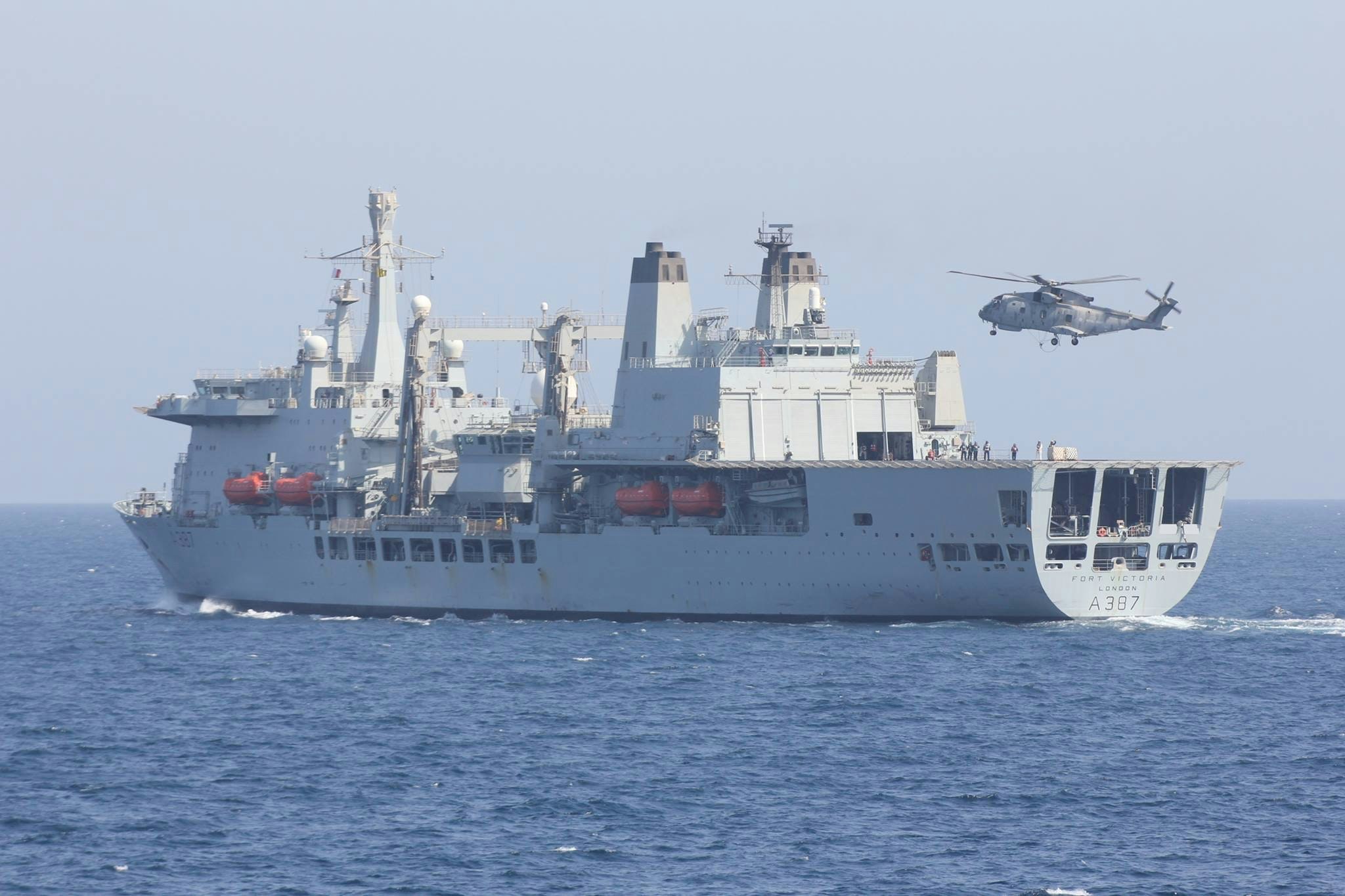 RFA Fort Victoria commences refit in Birkenhead