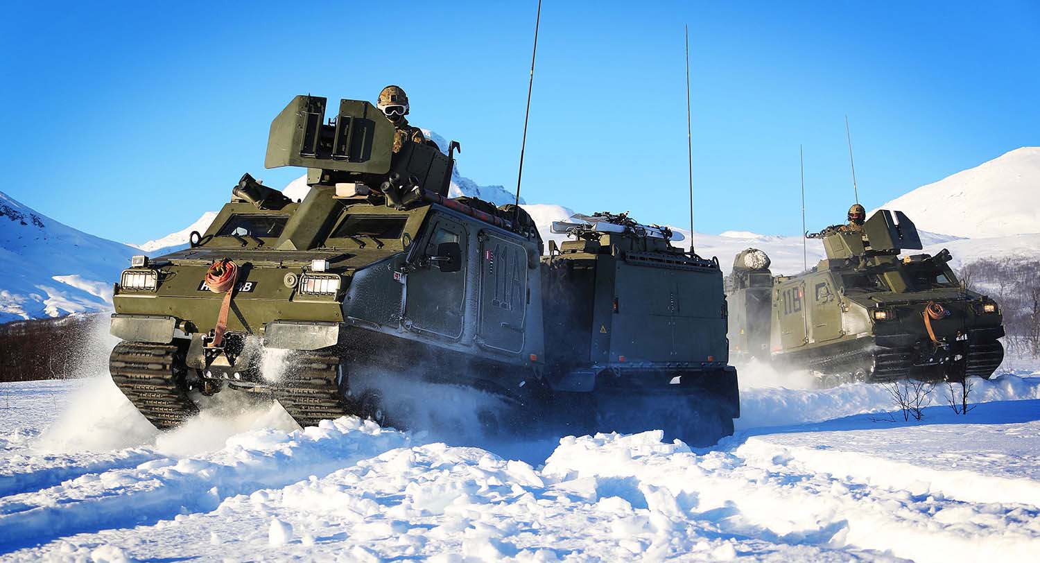 Vikings in Norway as Royal Marines train Americans on their vehicles