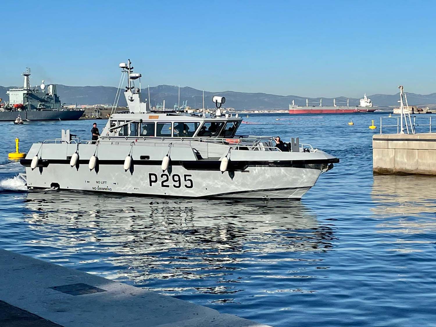 New patrol boat HMS Cutlass debuts in Gibraltar