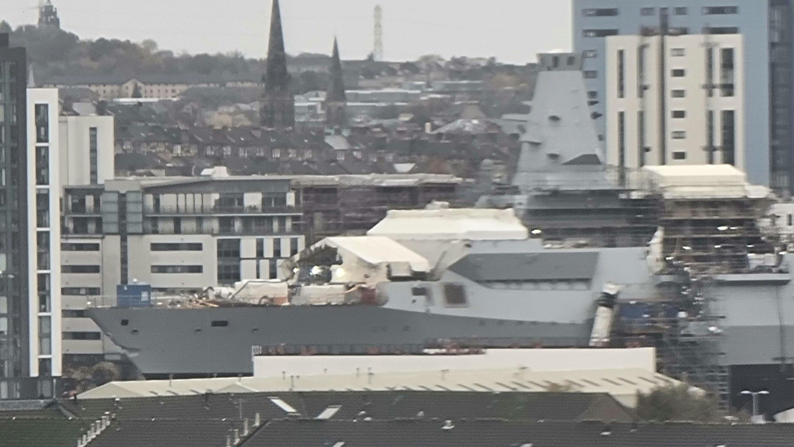 New images show Type 26 Frigate HMS Glasgow ahead of launch
