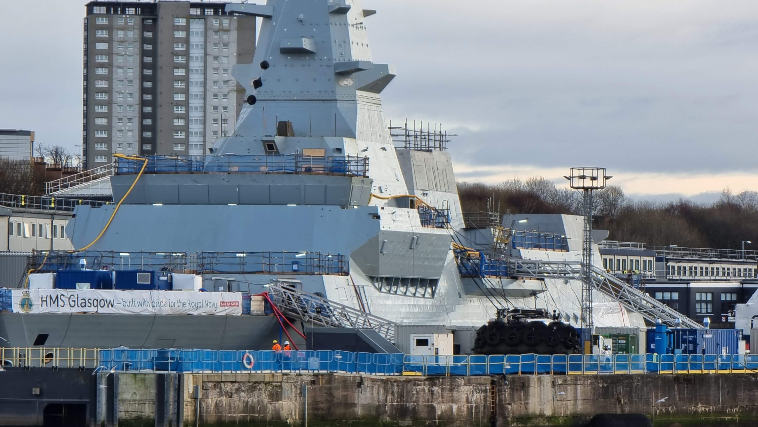 New images show progress on first Type 26 Frigate in Glasgow