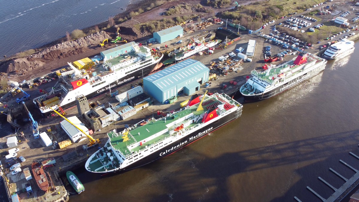 Almost half of large Scottish ferries out of action