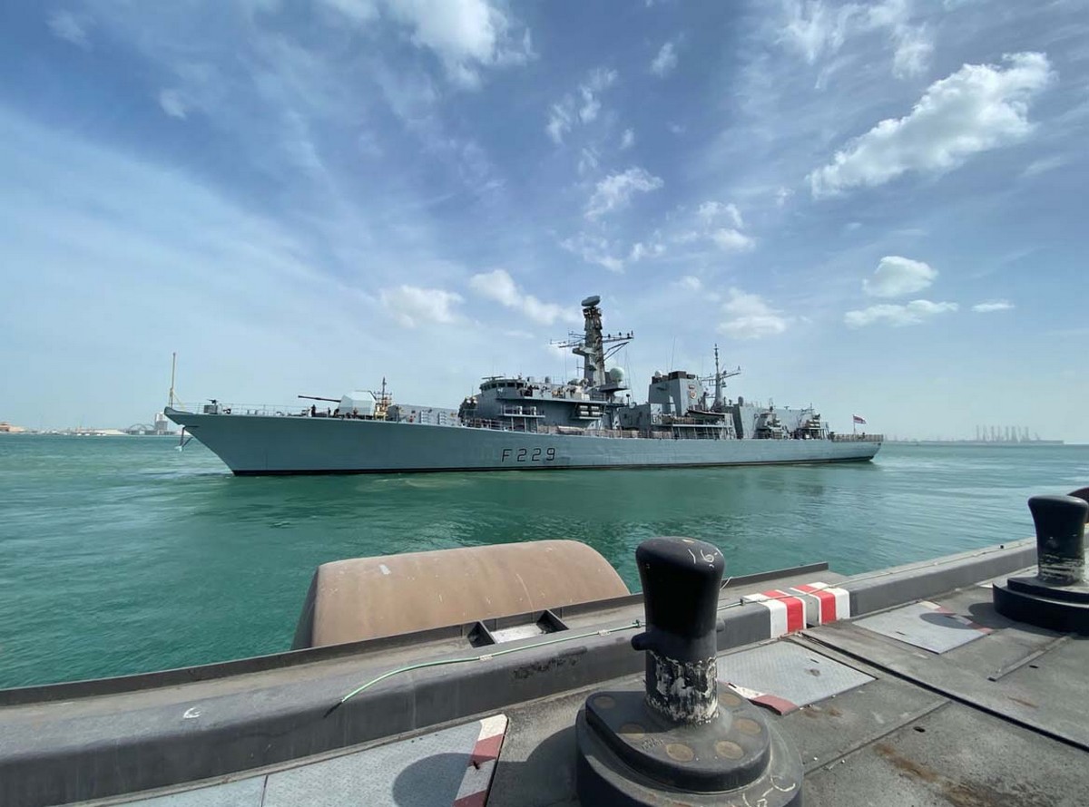 British warship shows off new anti-ship missiles