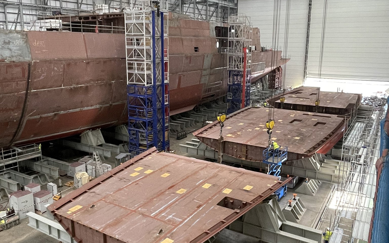 Rosyth frigate project sustaining 1,250 jobs