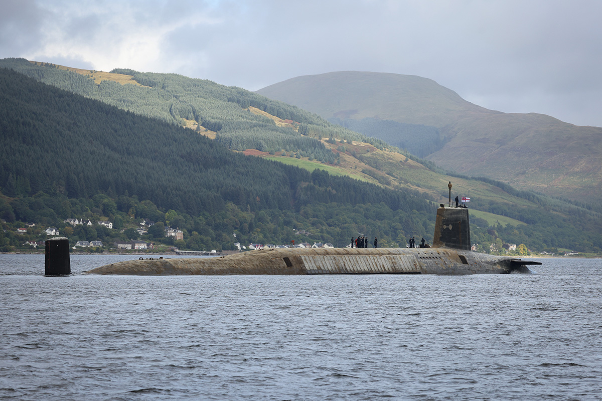 Vanguard submarine returns from long patrol