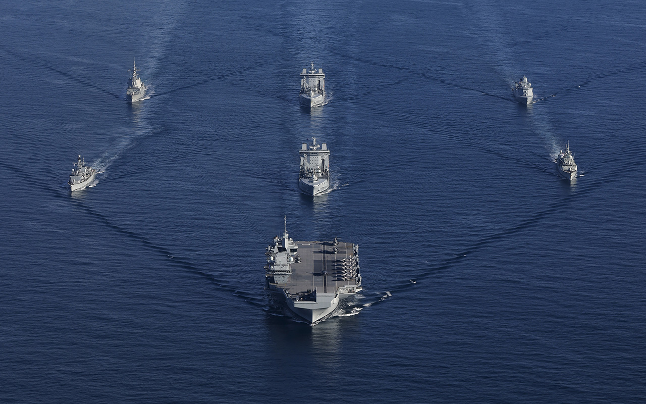 British carrier leads powerful NATO strike group