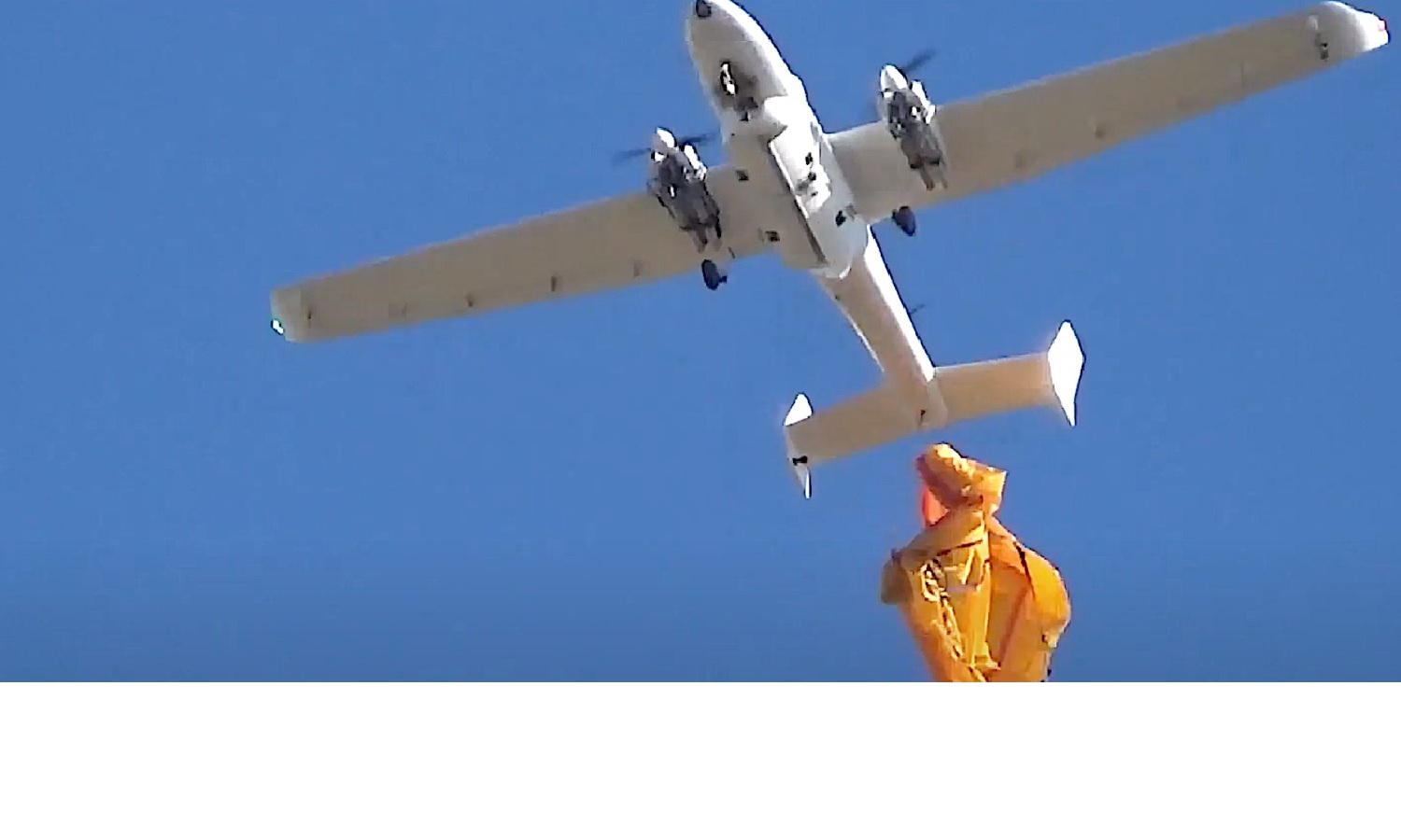 Lifeboat deployed from drone