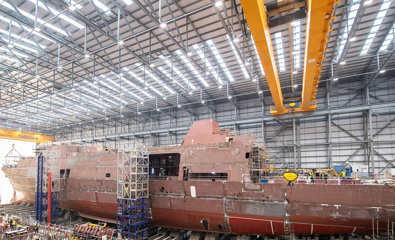 New warship takes shape in Rosyth frigate factory