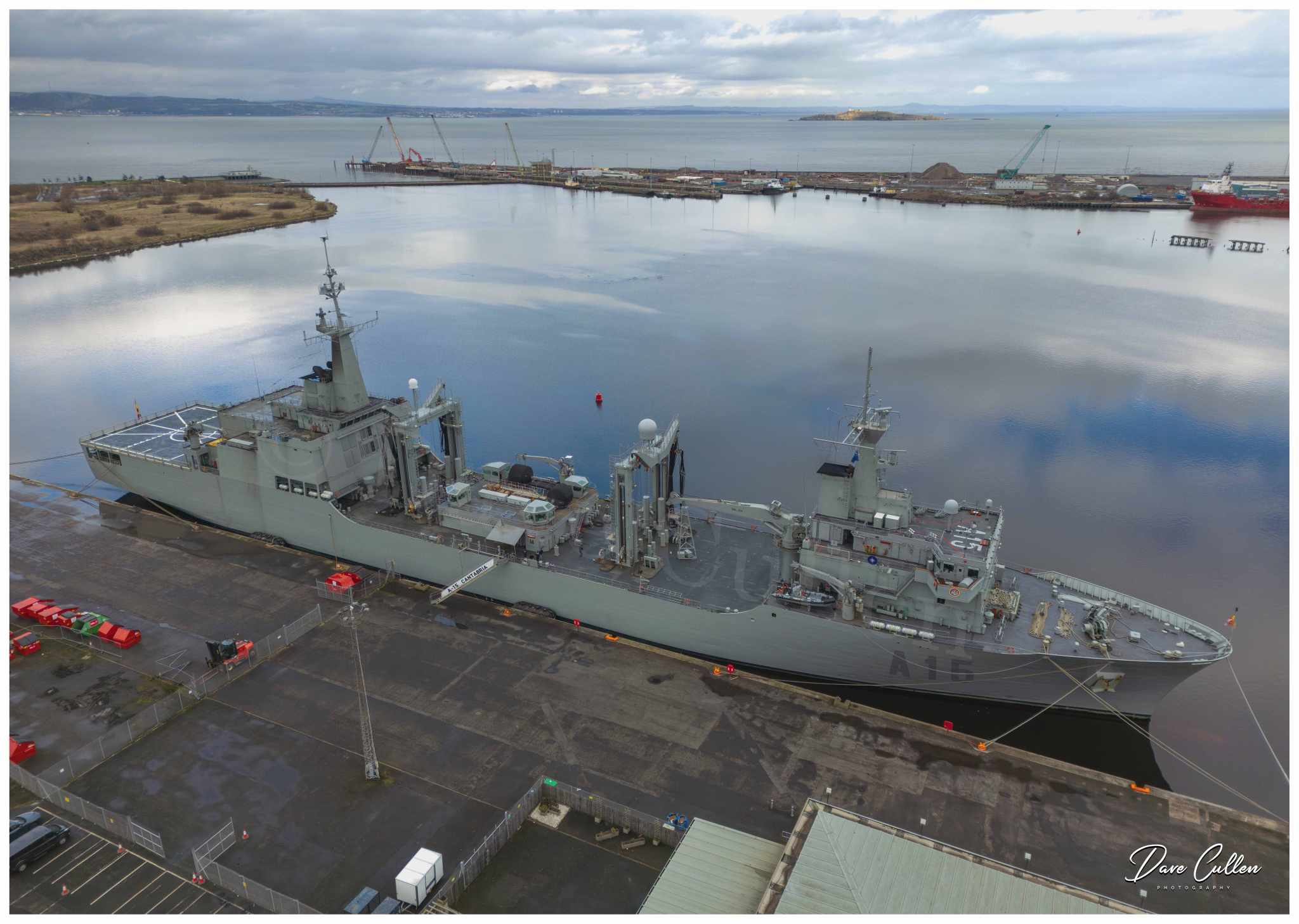 Stunning drone shows show large Spanish vessel in Scotland