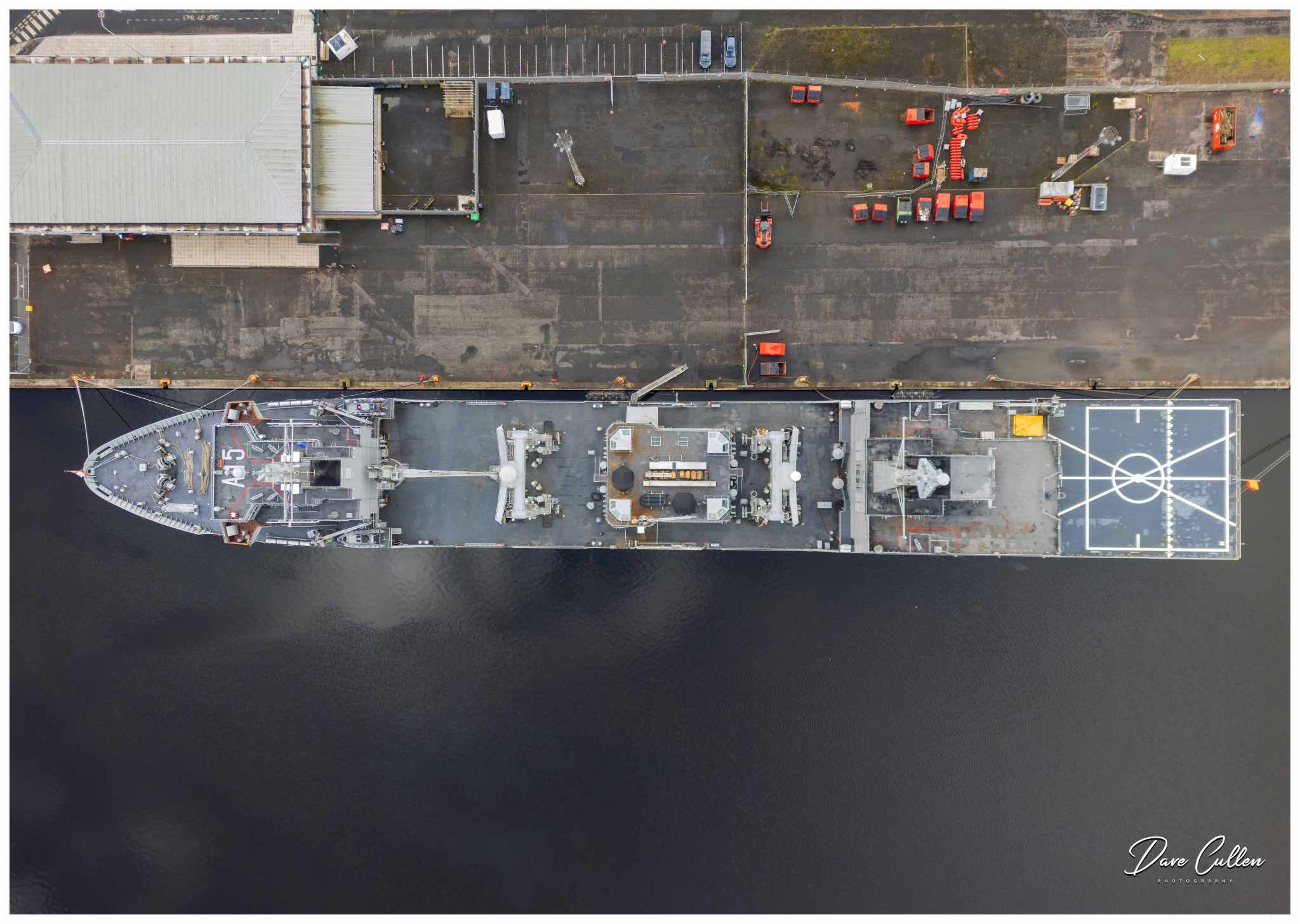 Stunning drone shows show large Spanish vessel in Scotland