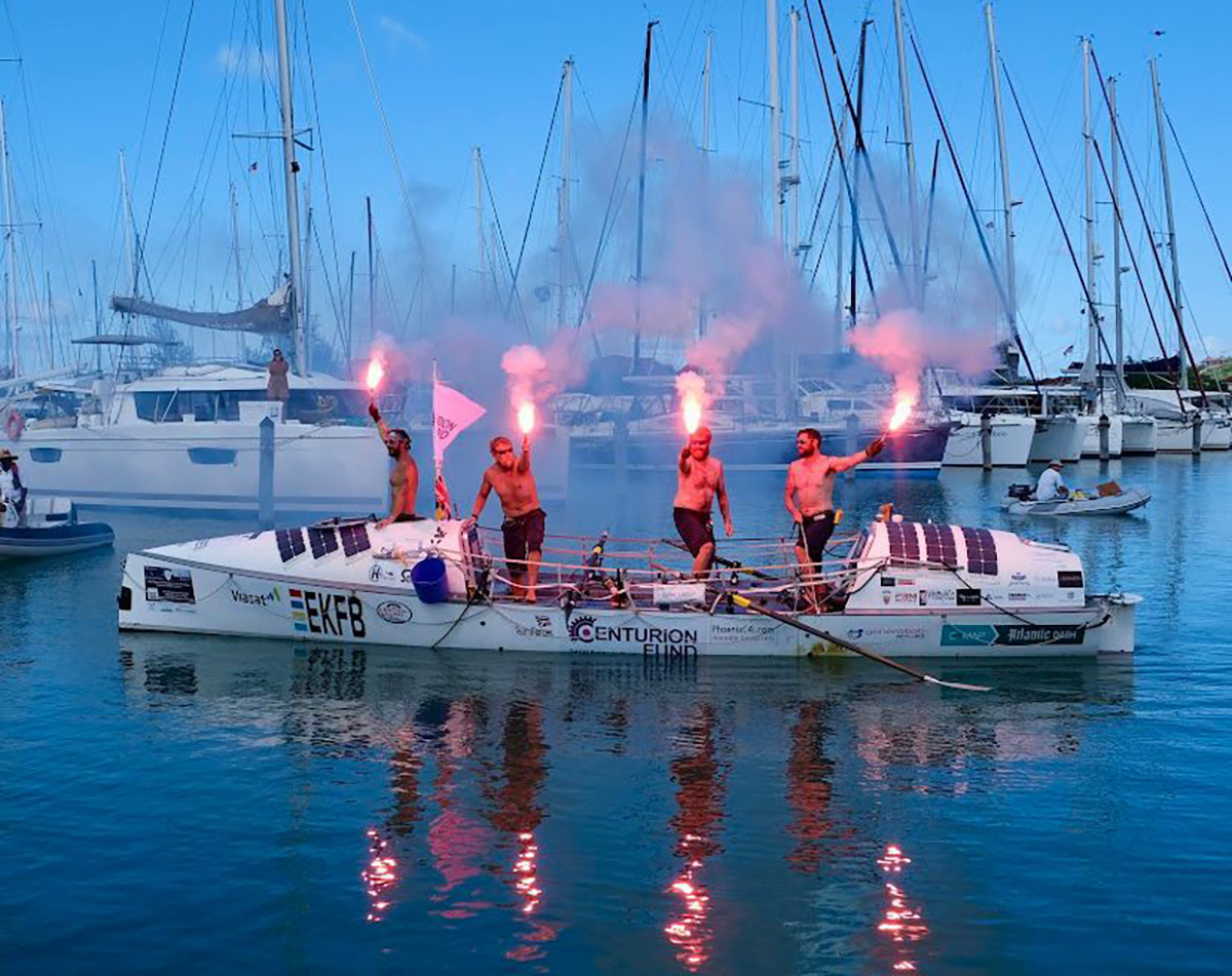 3200 mile row across the Atlantic by RAF Regiment Gunners