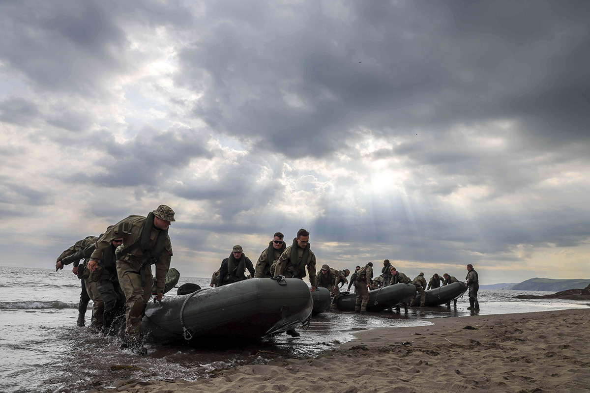 Royal Marines prepare for Normandy landings