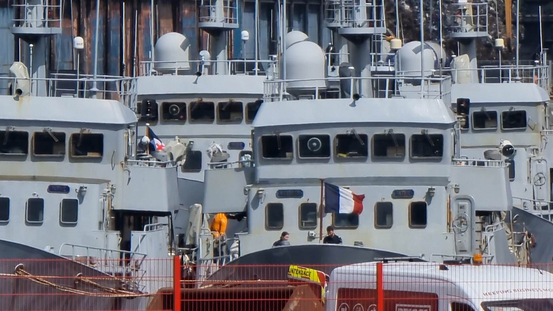 Five French naval ships arrive in Scotland