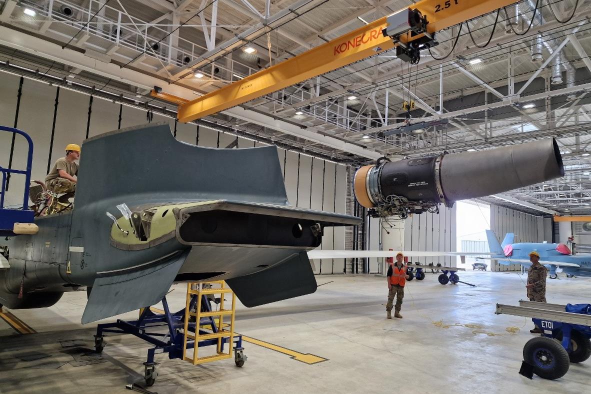 First RQ-4D engine change undertaken in Sigonella