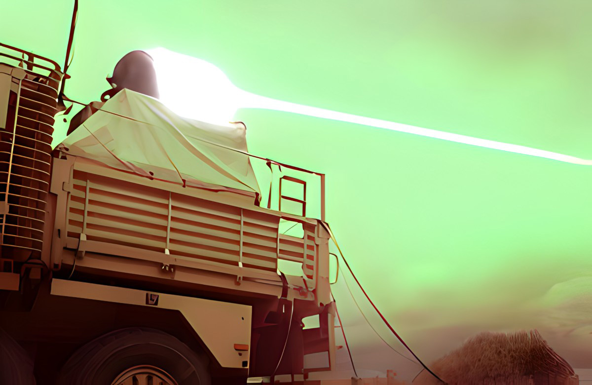 British Army vehicle fires high power laser weapon