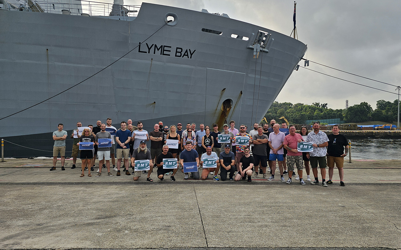 Officers and crew strike to ‘fight for survival’ of RFA