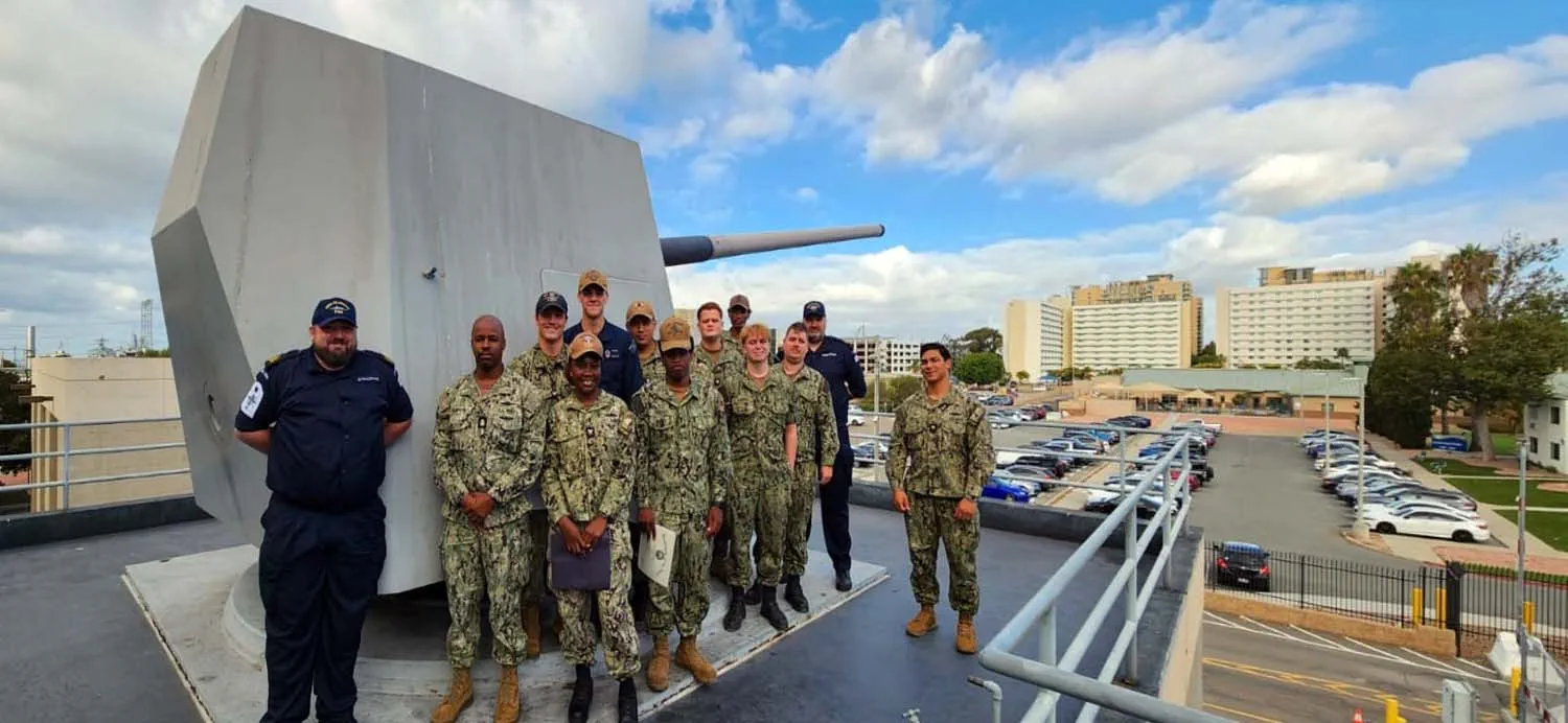 Royal Navy crew train to fire new frigate gun