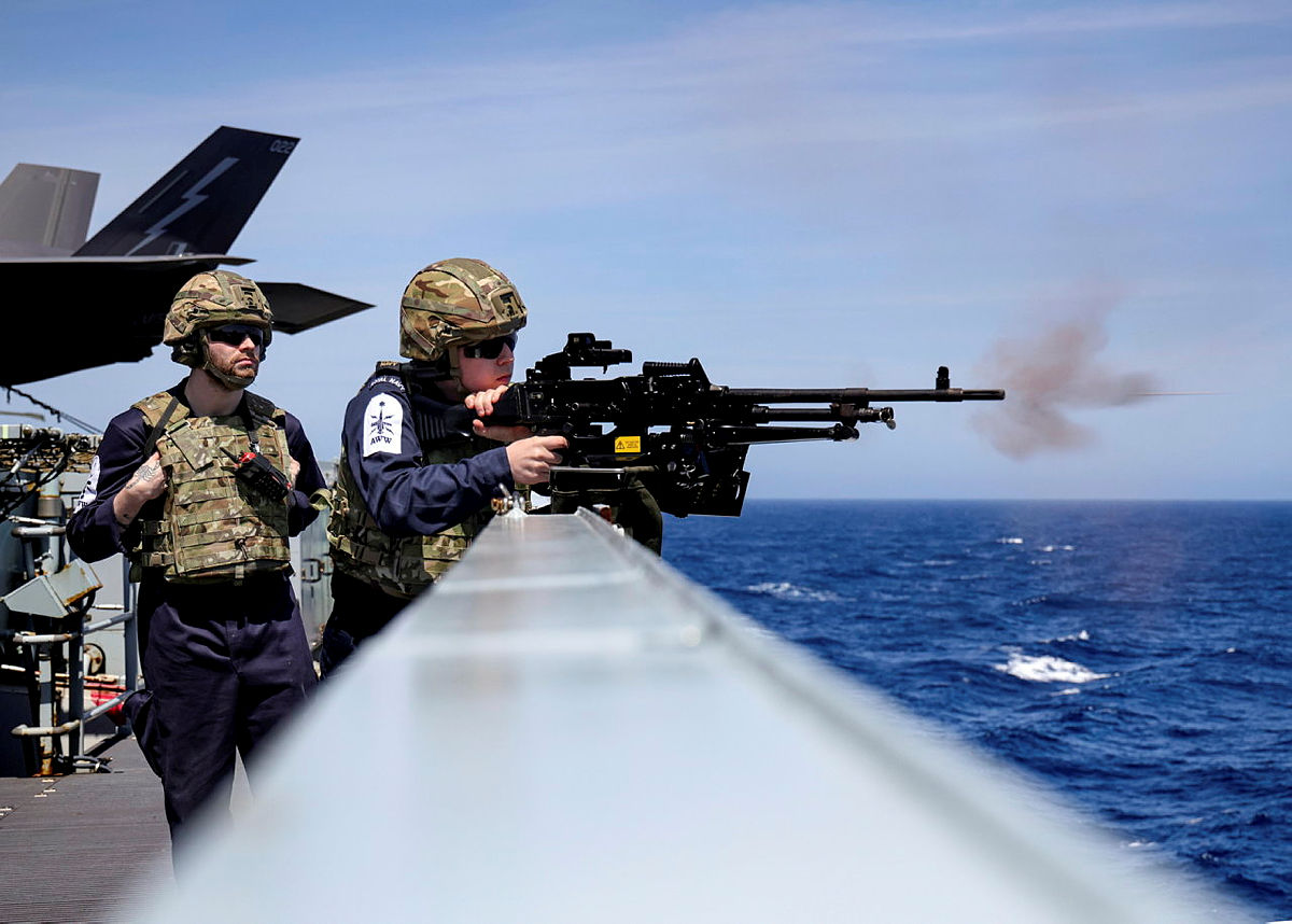 British aircraft carrier ‘opens fire’ in Mediterranean