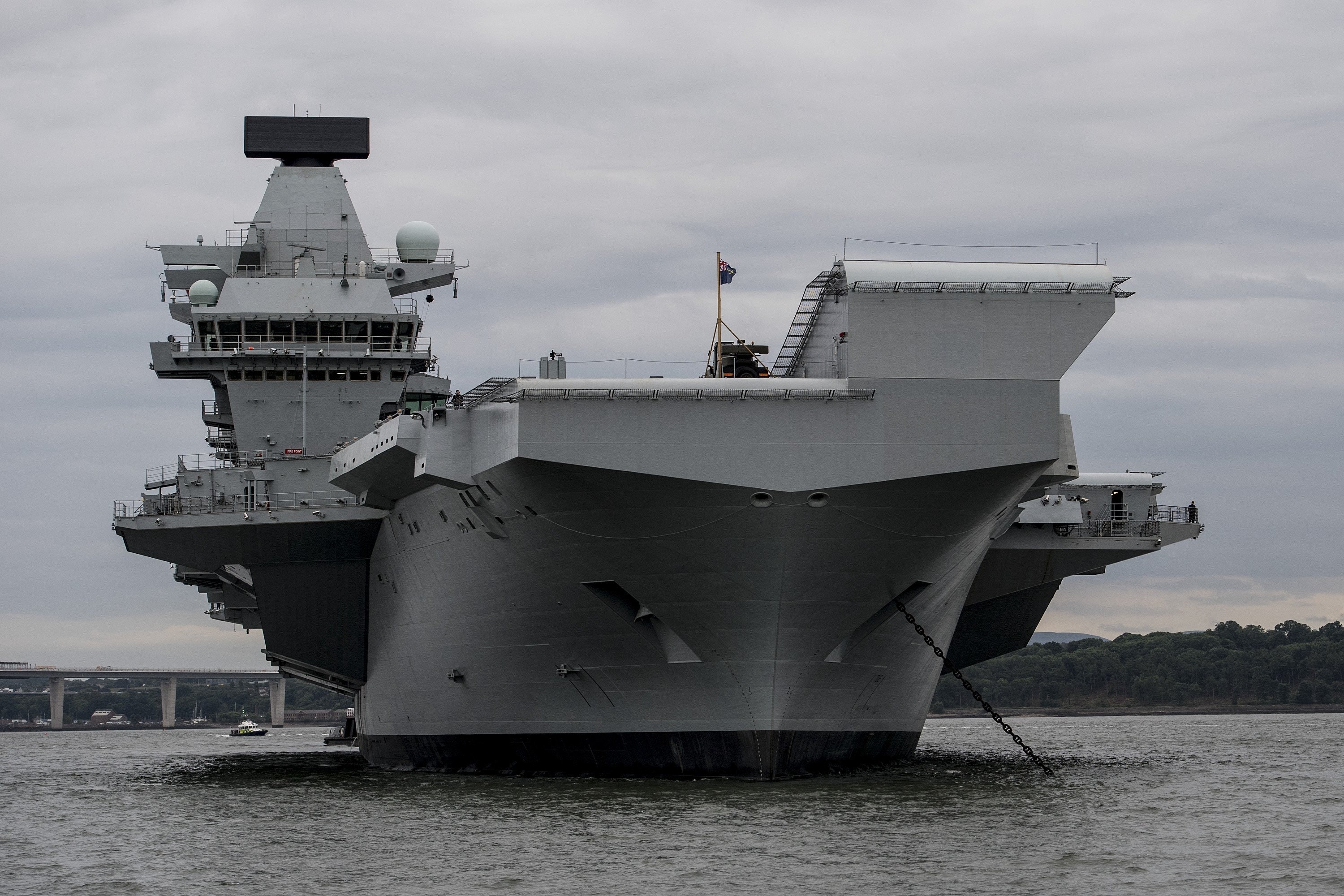 British carrier HMS Queen Elizabeth back at sea