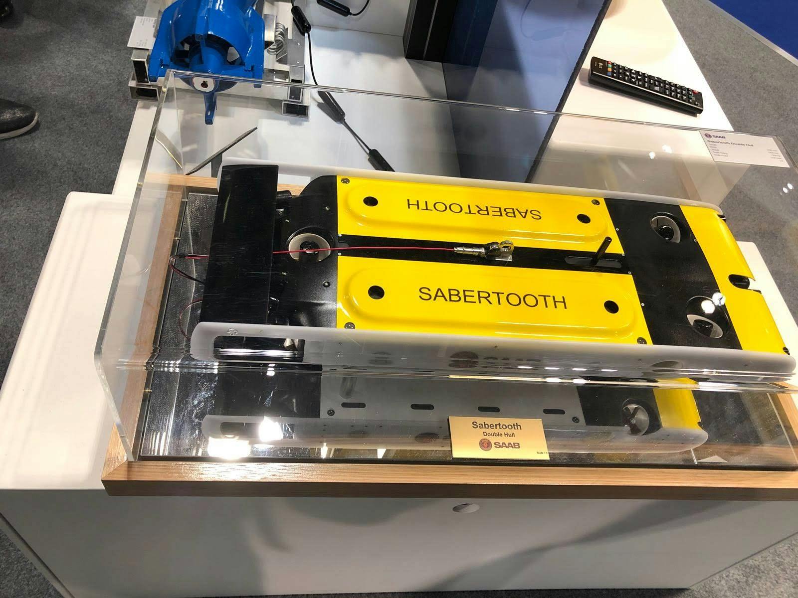 UDT 2018: Saab present Sabertooth deep water autonomous vehicle