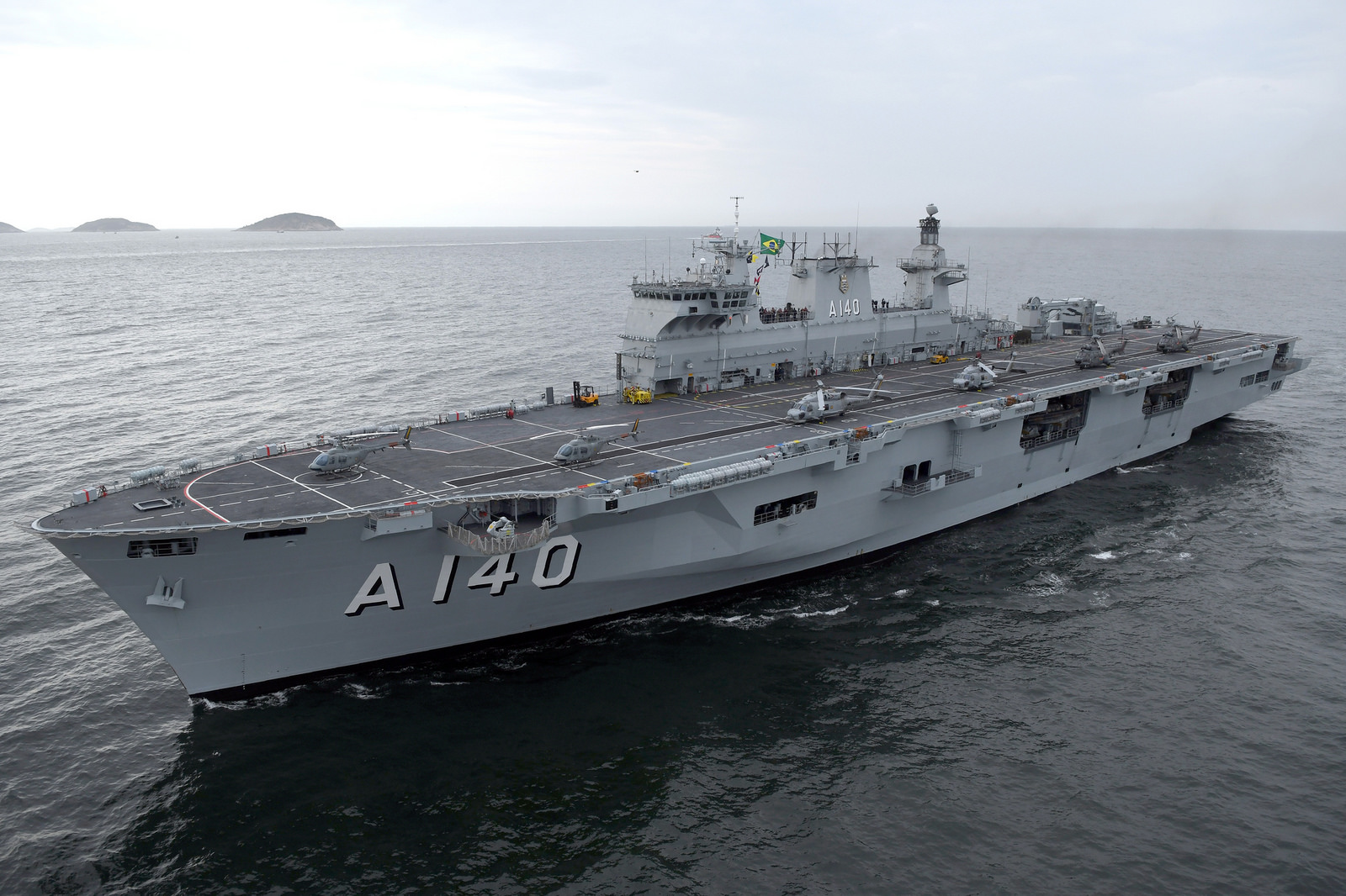 PHM Atlantico, formerly HMS Ocean, begins career as Brazilian flagship