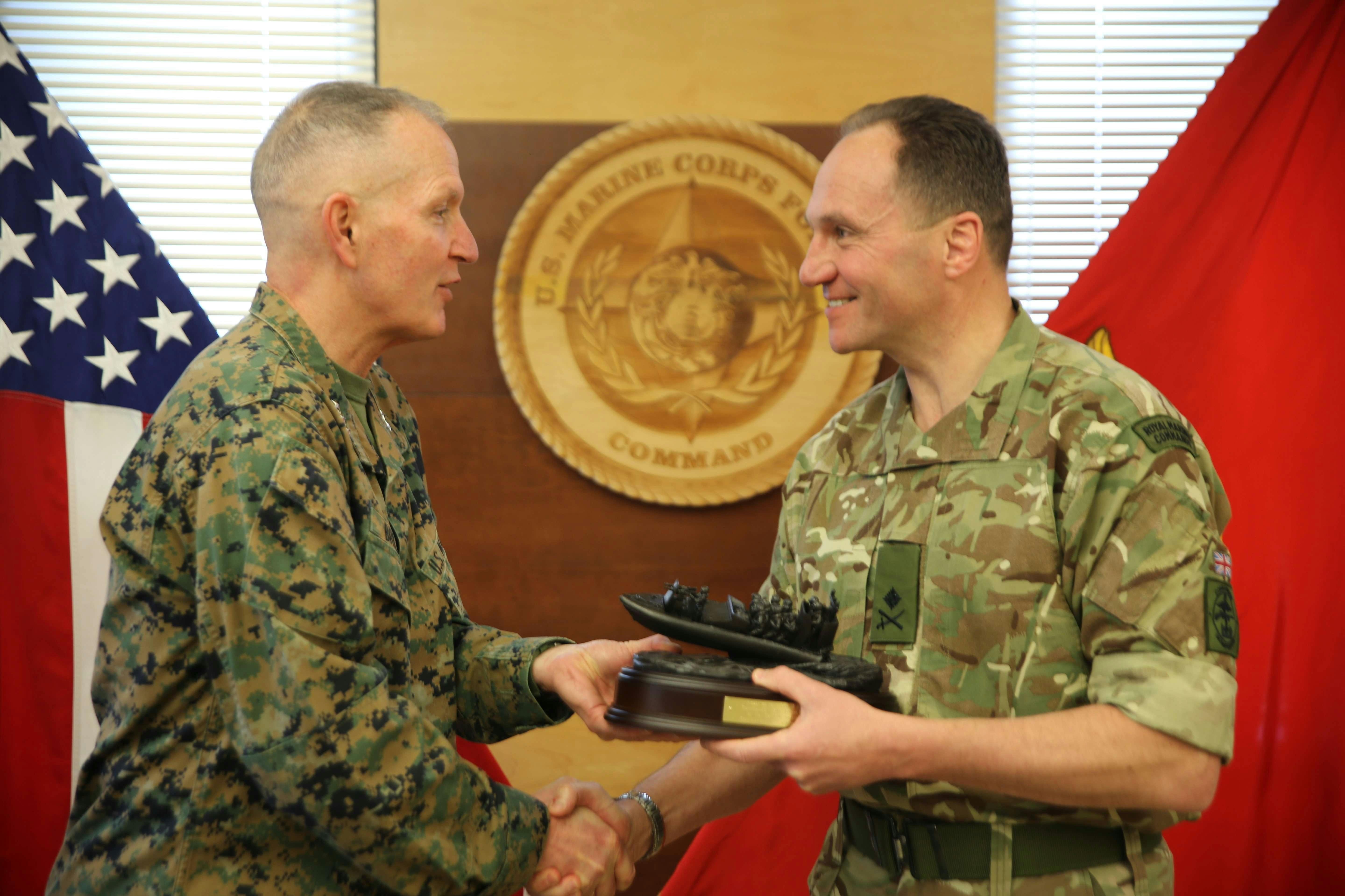 Commandant General Royal Marines and US Marine General strengthen ...