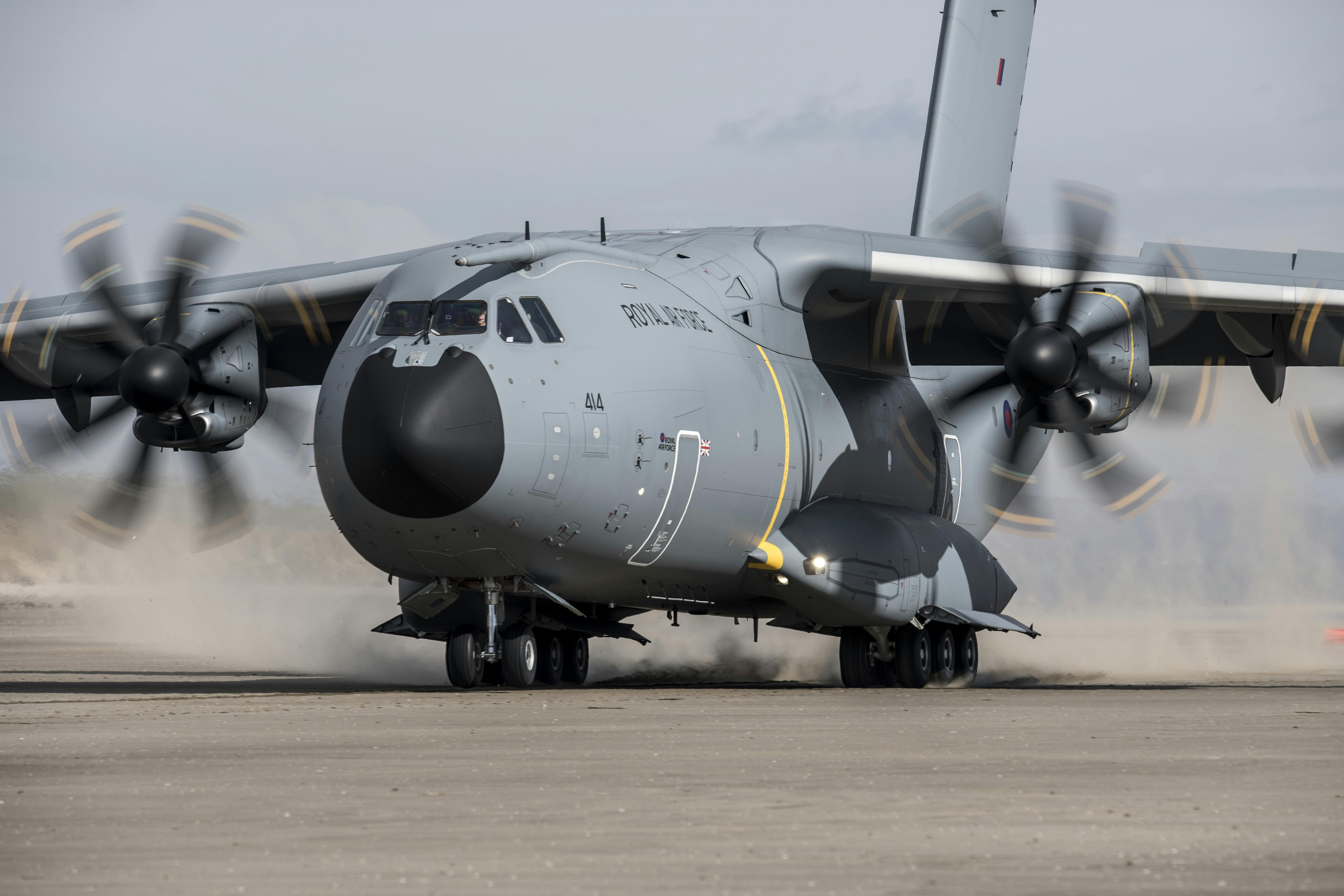 IN PICTURES: A400M Atlas conducts beach landing trials in South Wales