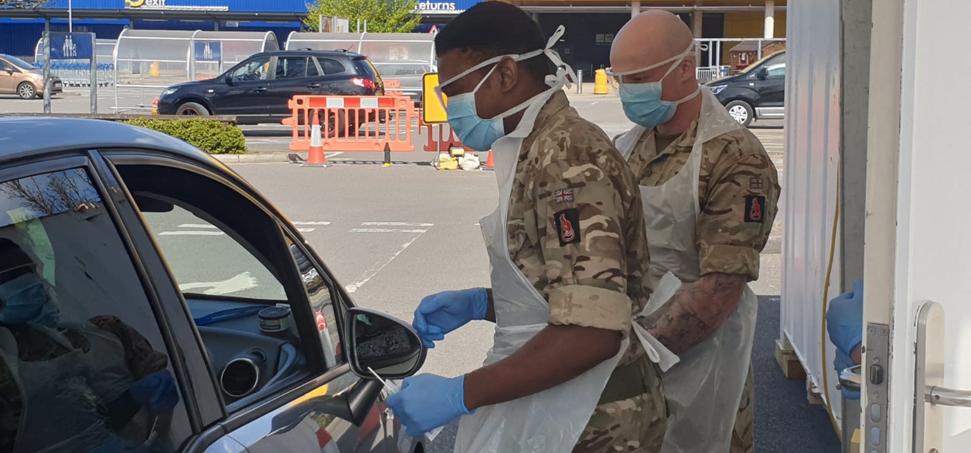 British Army boost testers at Wembley COVID-19 test facility