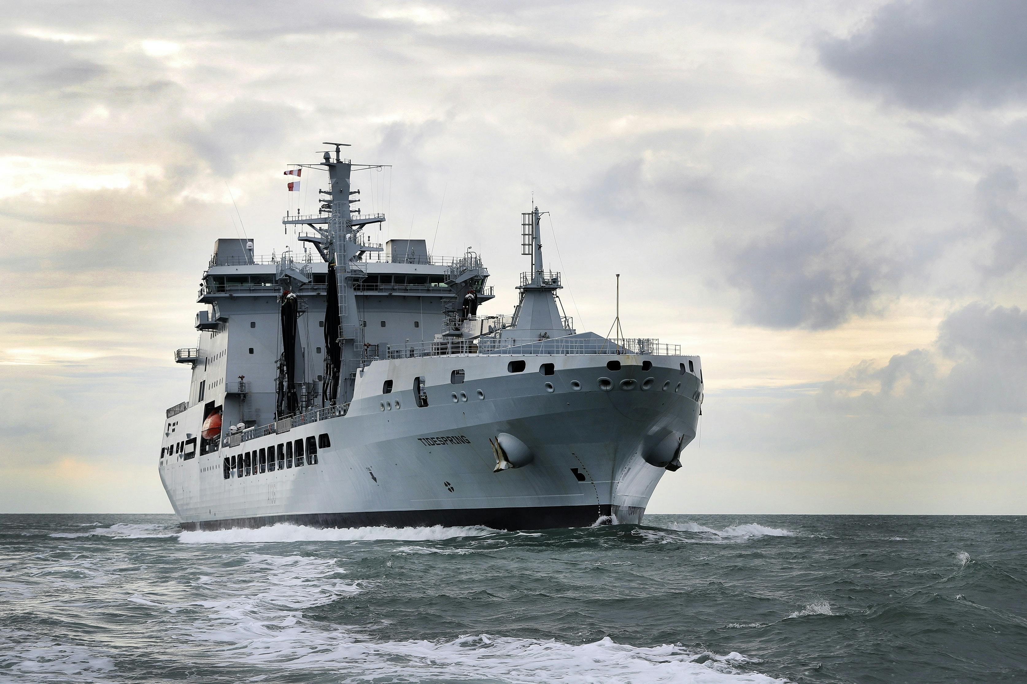 New tanker RFA Tidespring enters service