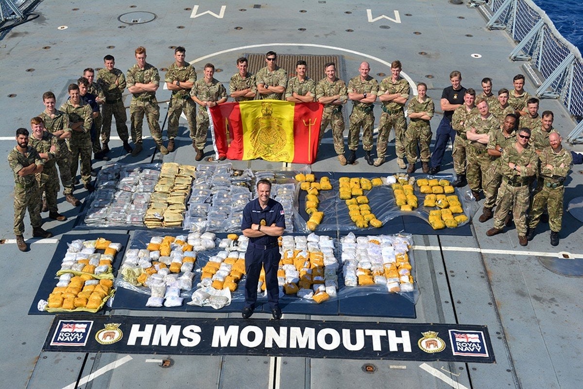 Royal Navy drug busting effort reaches £400m milestone