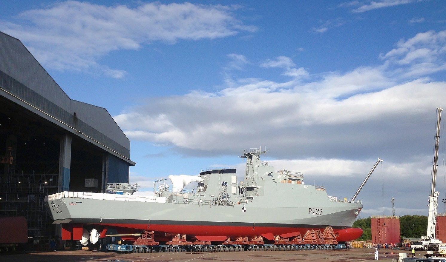HMS Medway revealed in Glasgow