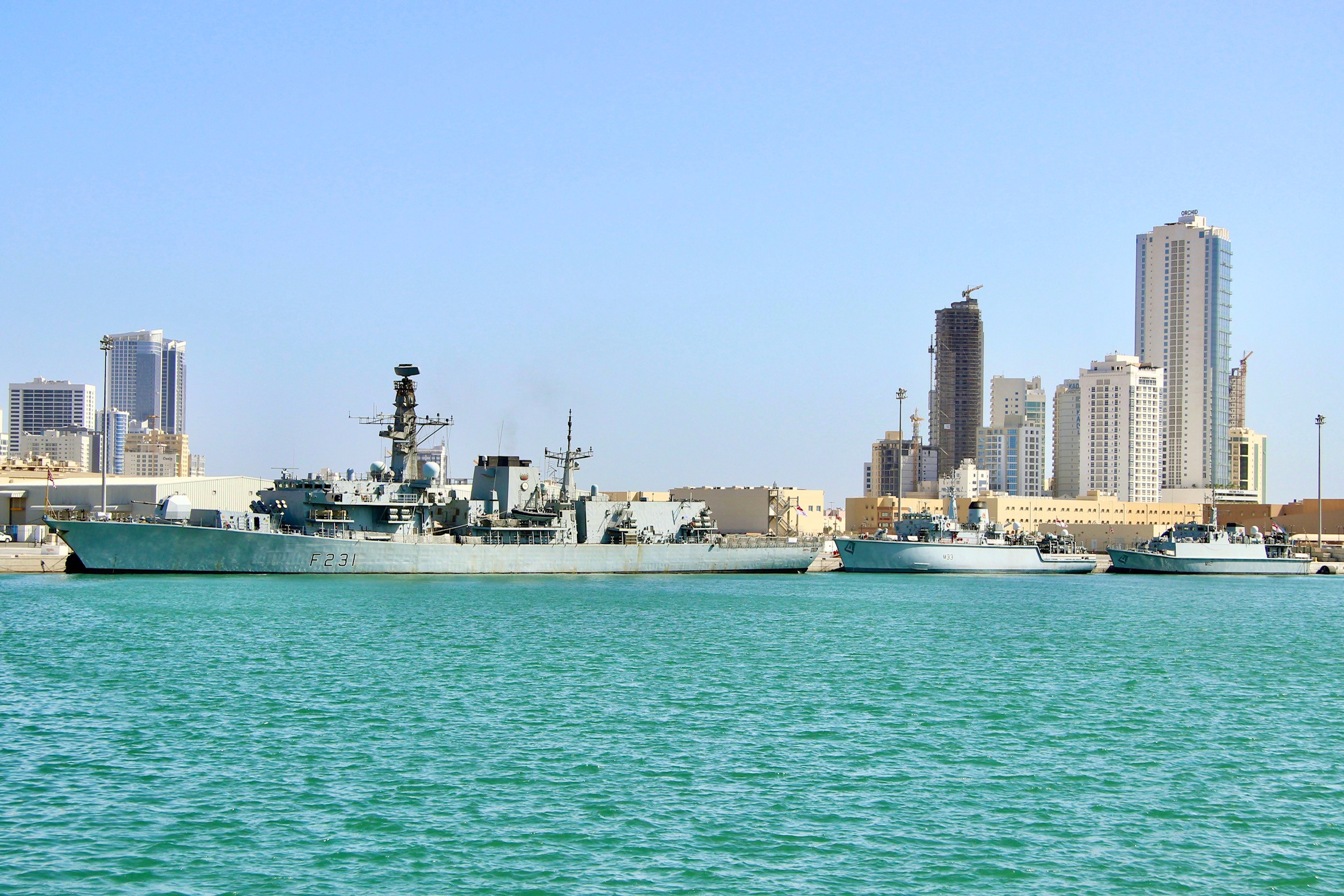 New 'big ship jetty' opens at British naval base in Bahrain
