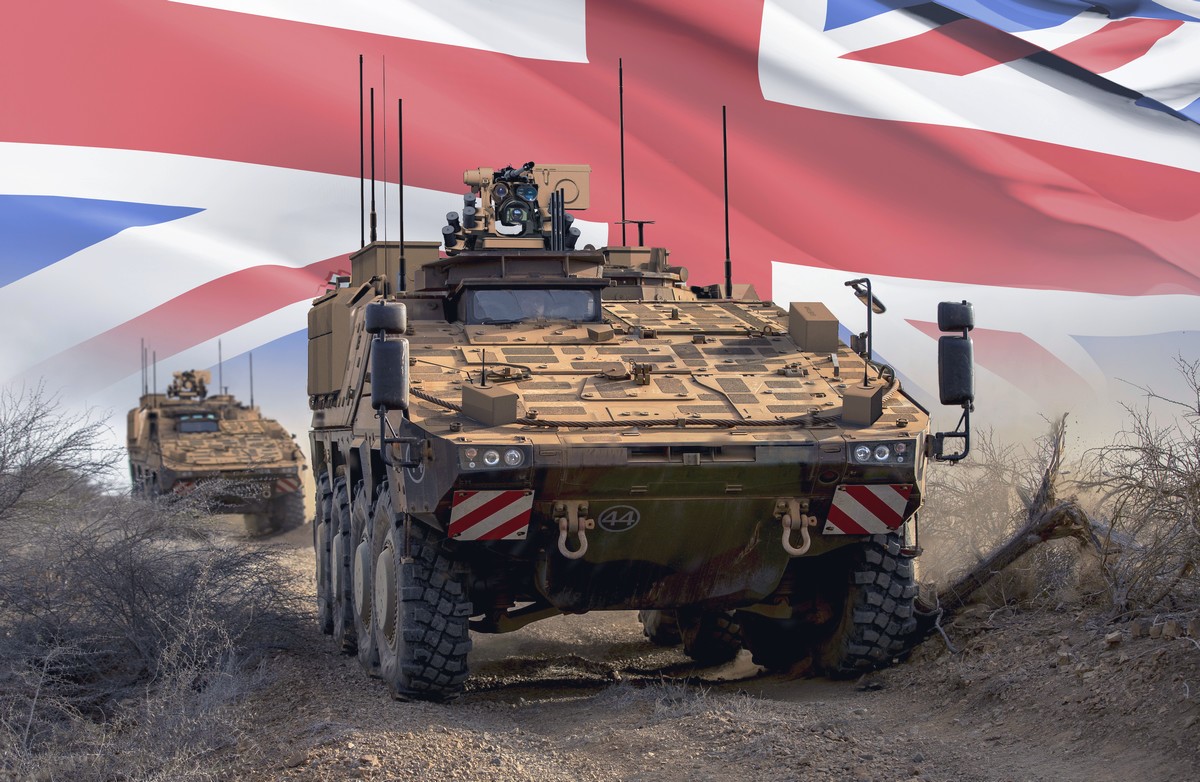 Boxer armoured fighting vehicle prototypes arrive in UK
